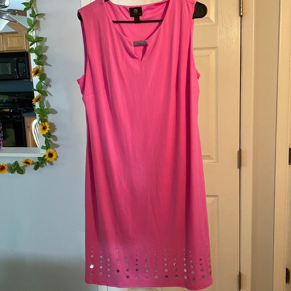 JM Collection | Dresses | Nwotpink Midi Sleeveless Dress | Poshmark